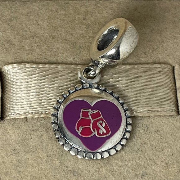 Pandora | Jewelry | Pandora Love Hope Ribbon With Pink Purple Heart ...